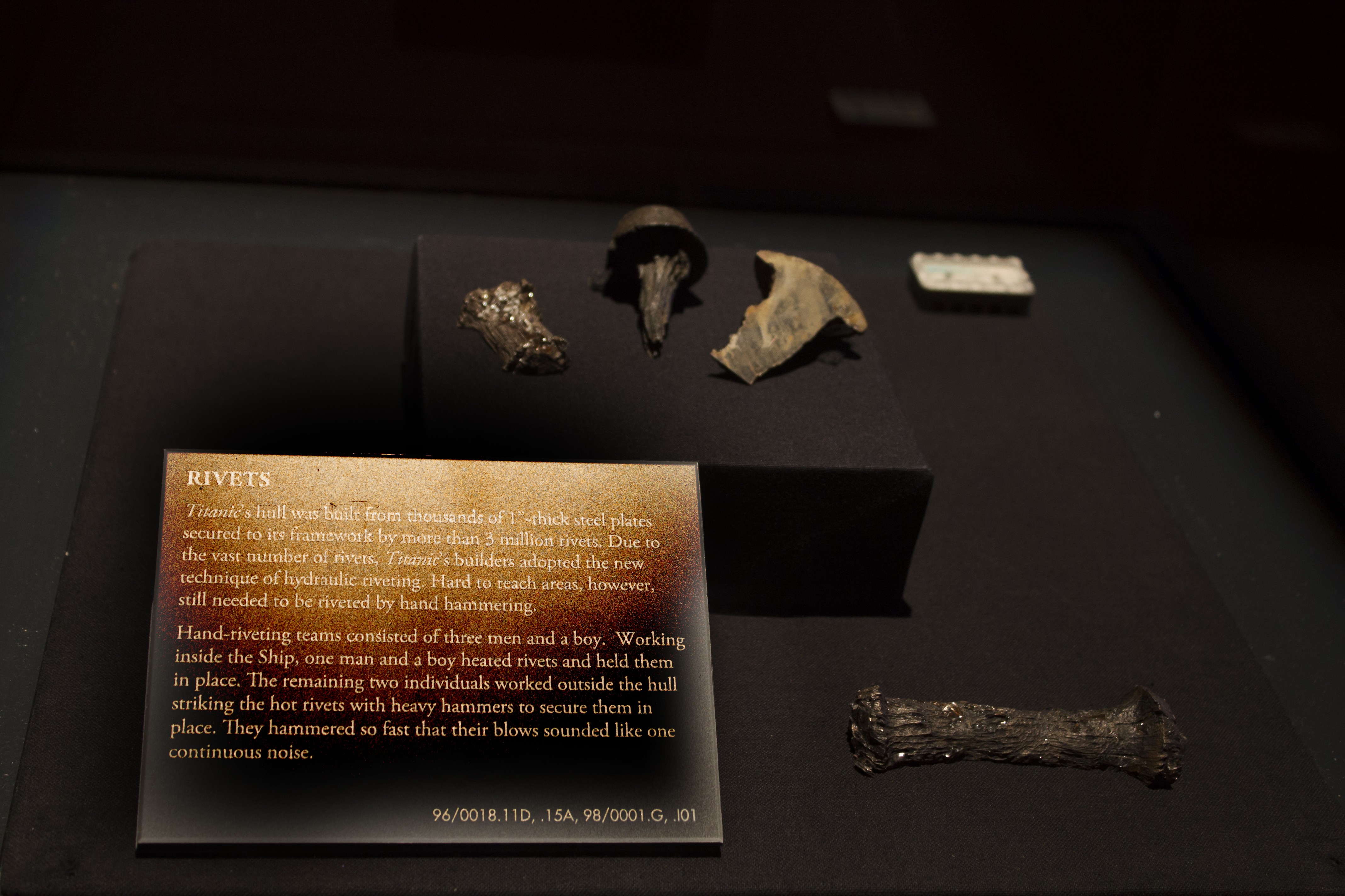 Rivets - What Held the Titanic Together - Titanic Exhibit by APlusDesign