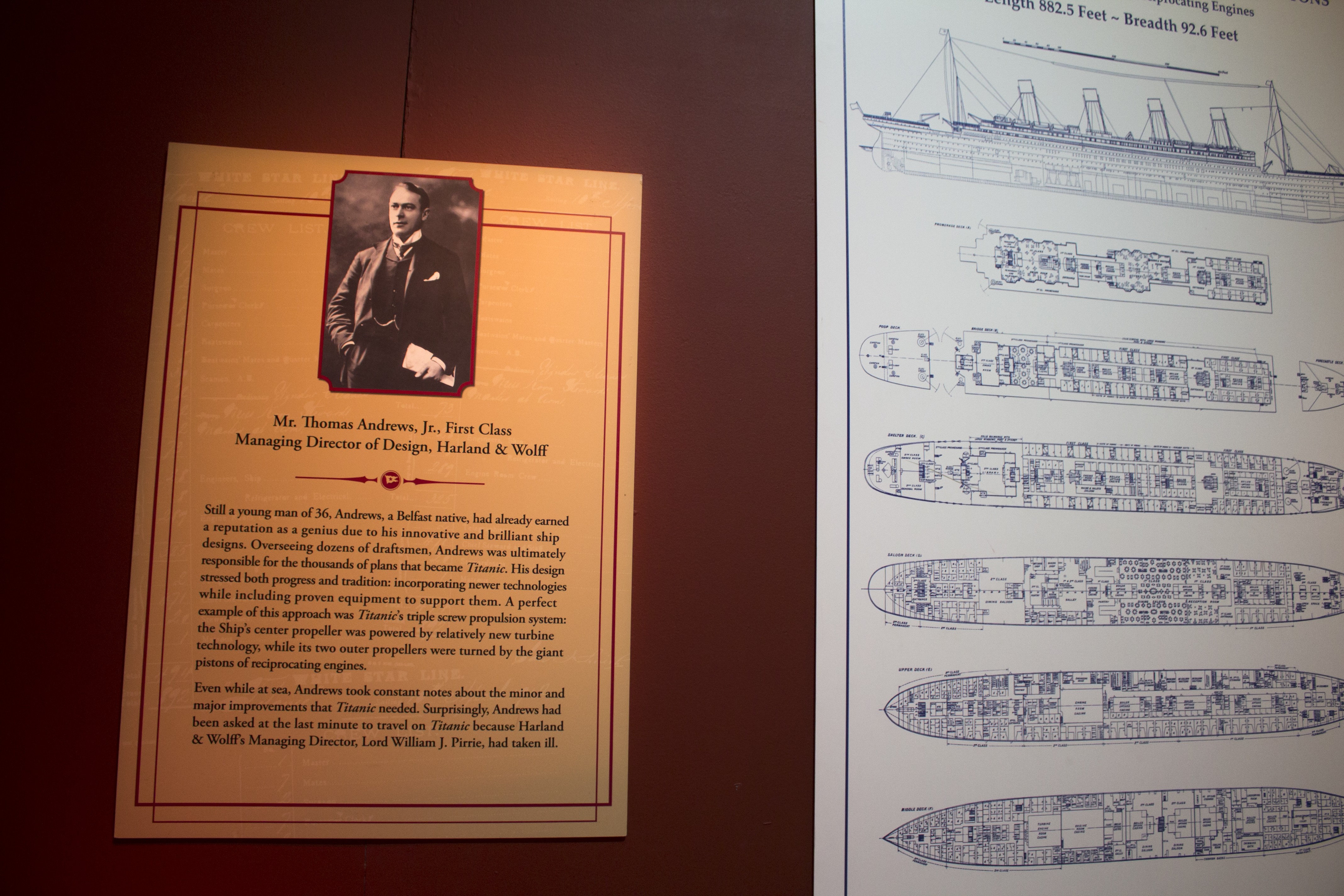 Titanic Plans - Titanic Exhibit by APlusDesign