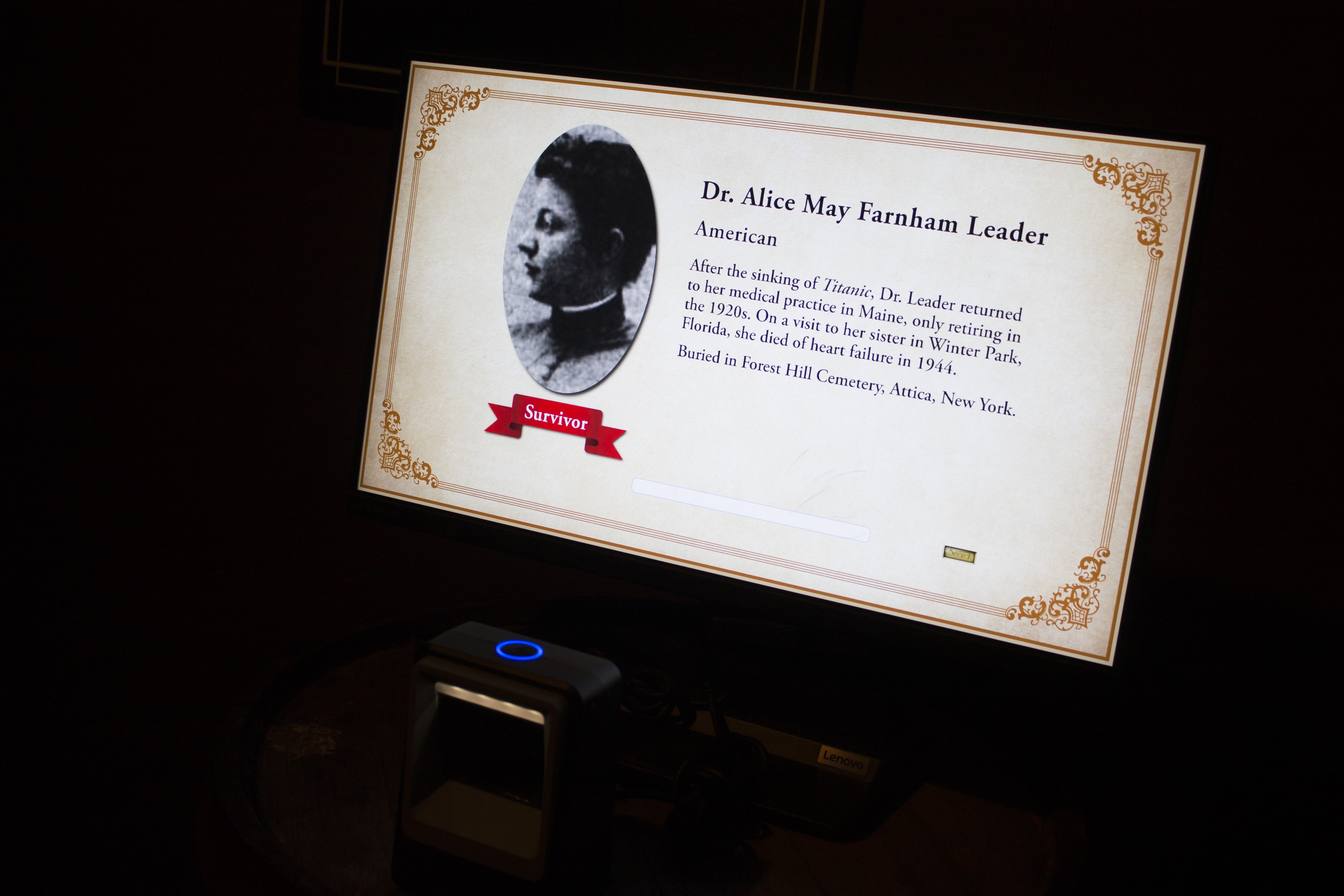 Dr. Alice May Farnham Leader - Titanic Exhibit by APlusDesign