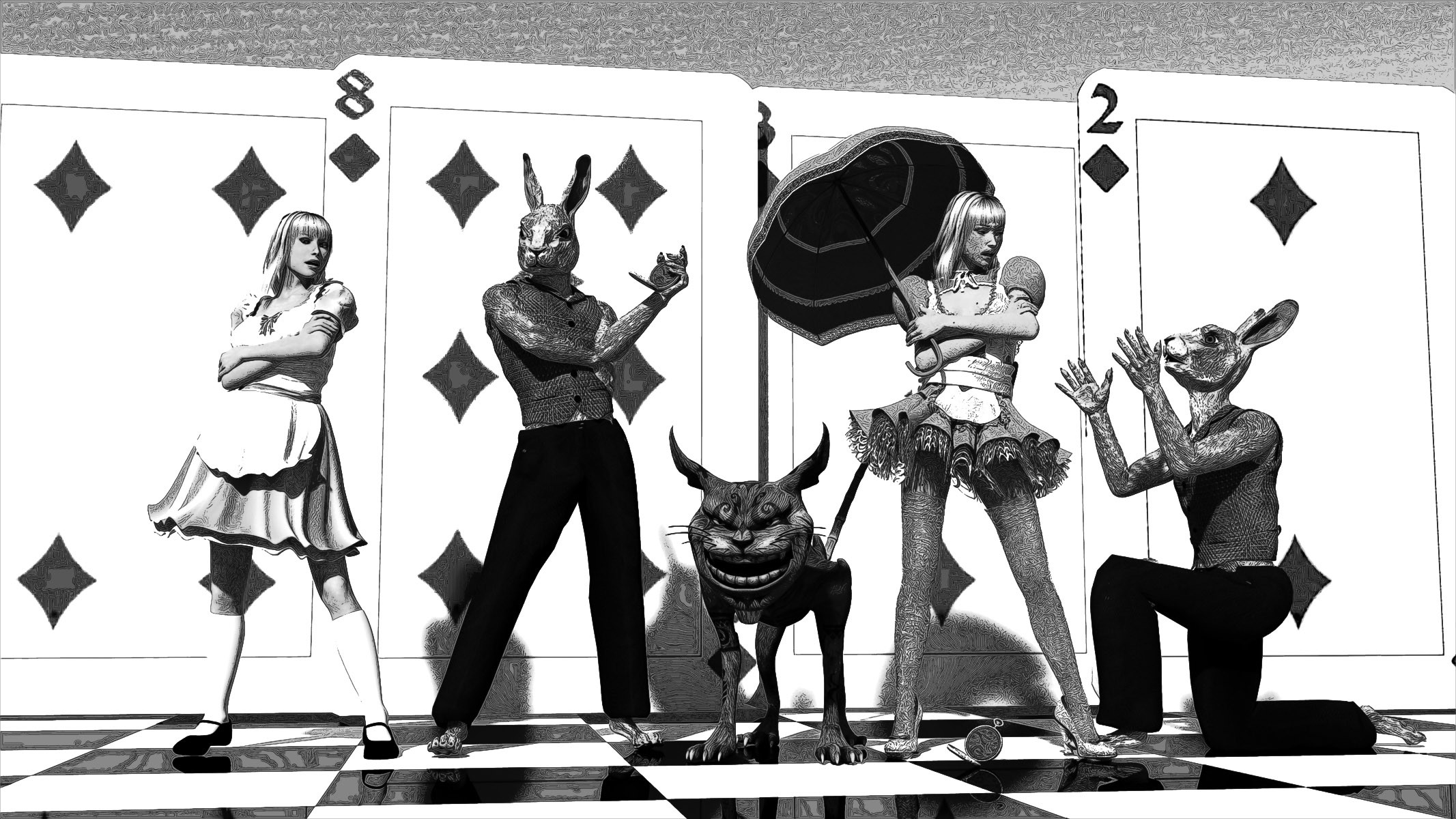 Regular Alice and Sexy Alice by rps53
