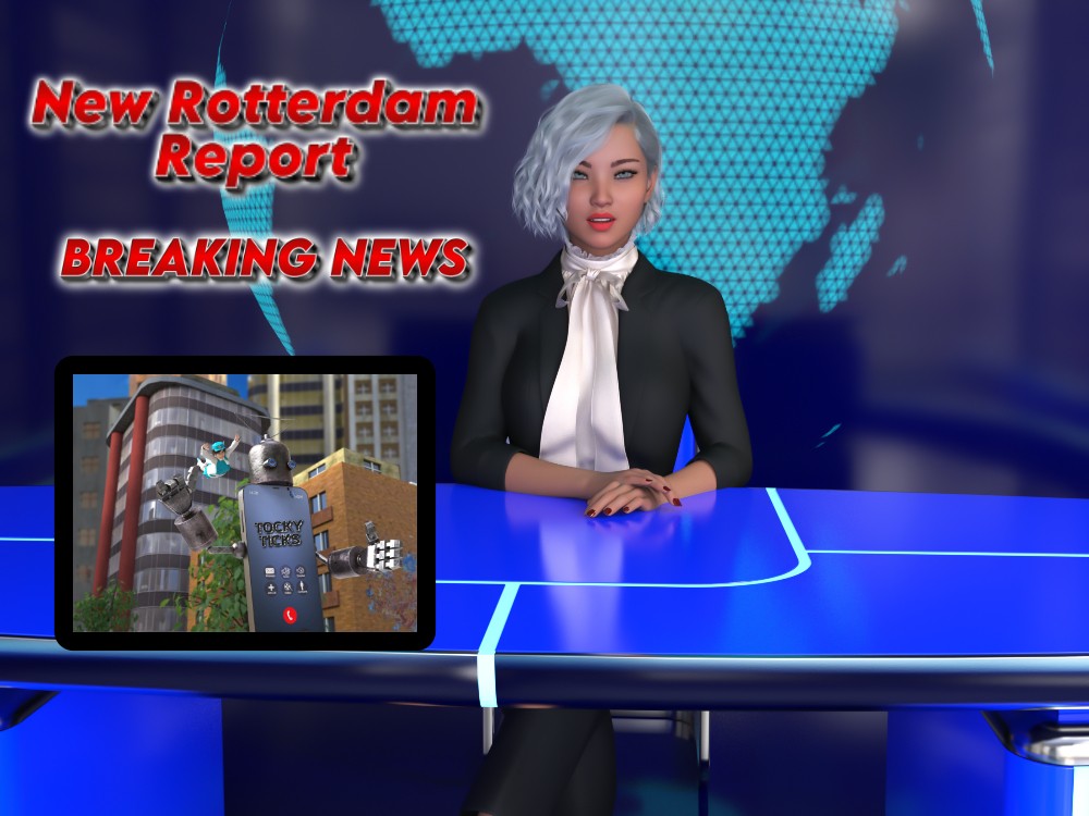 Cyber News TV studio for DAZ and Poser by tgcooper