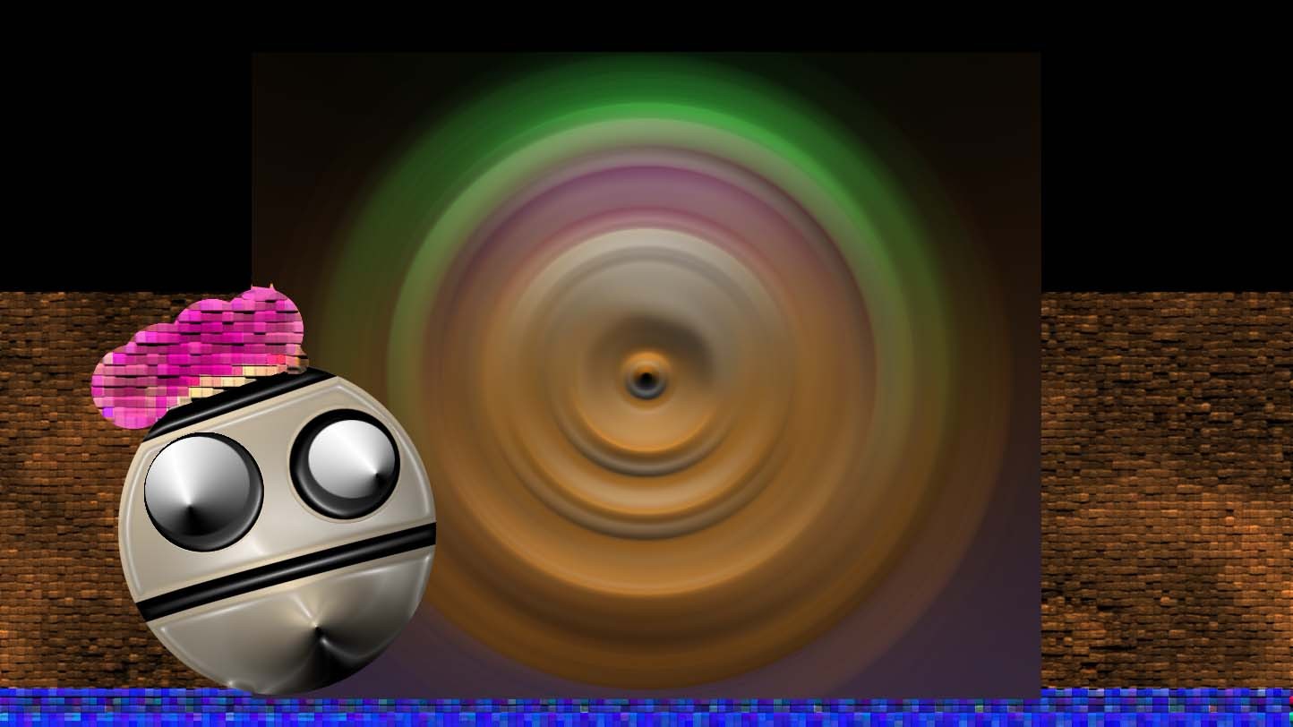 Odd Human Pac-Man Looking At The Swirl Portal 1 by Mastro