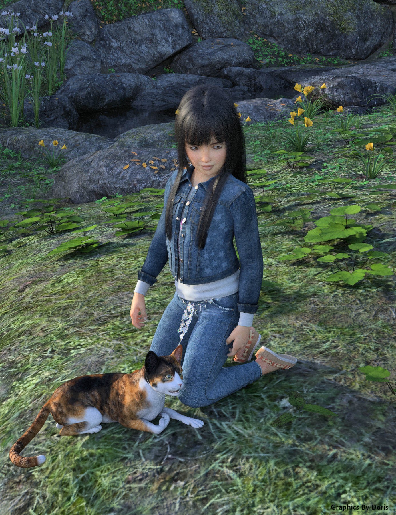 Calico Cat by fluffykatt