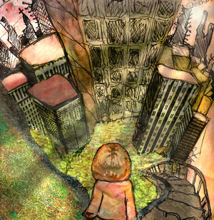 City Looking Down by Big-Daddy-Splash