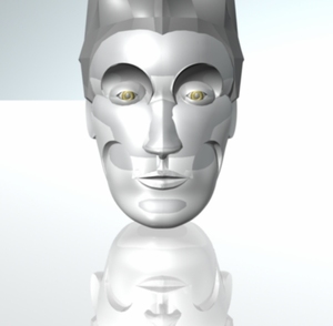 Scratch-modeled stylized head for film by dr_jkl