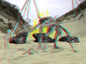 Ancient Enemies (Anaglyph) by Pmotea