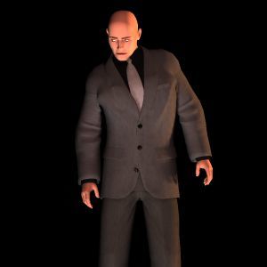 Hitman Standing Face by Ratamahatta