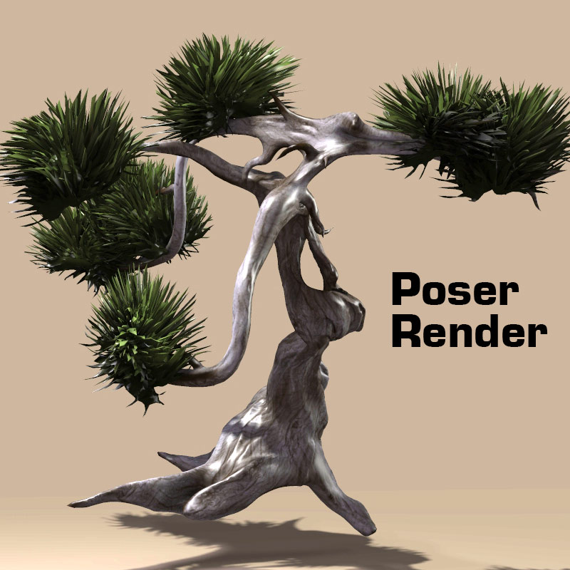 Twisted Trees 3D Models Bijan_Studio