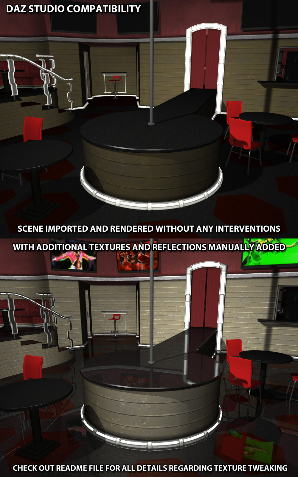 Striptease Bar - Extended License 3D Models Extended Licenses coflek-gnorg