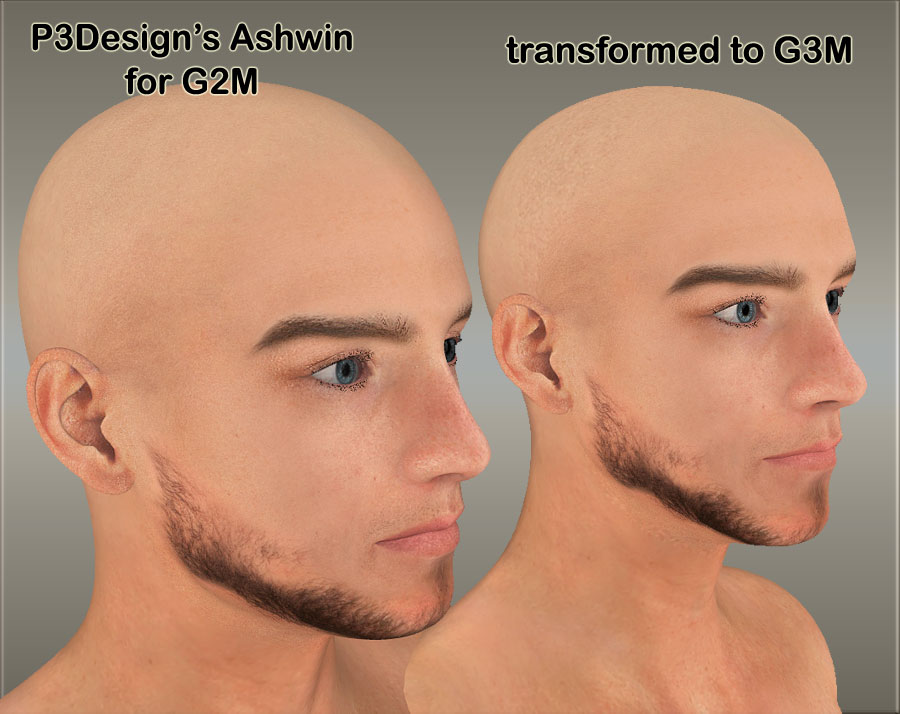 Texture Transformer Male Add-on Pack 3D Software : Poser : Daz Studio Blacksmith3D