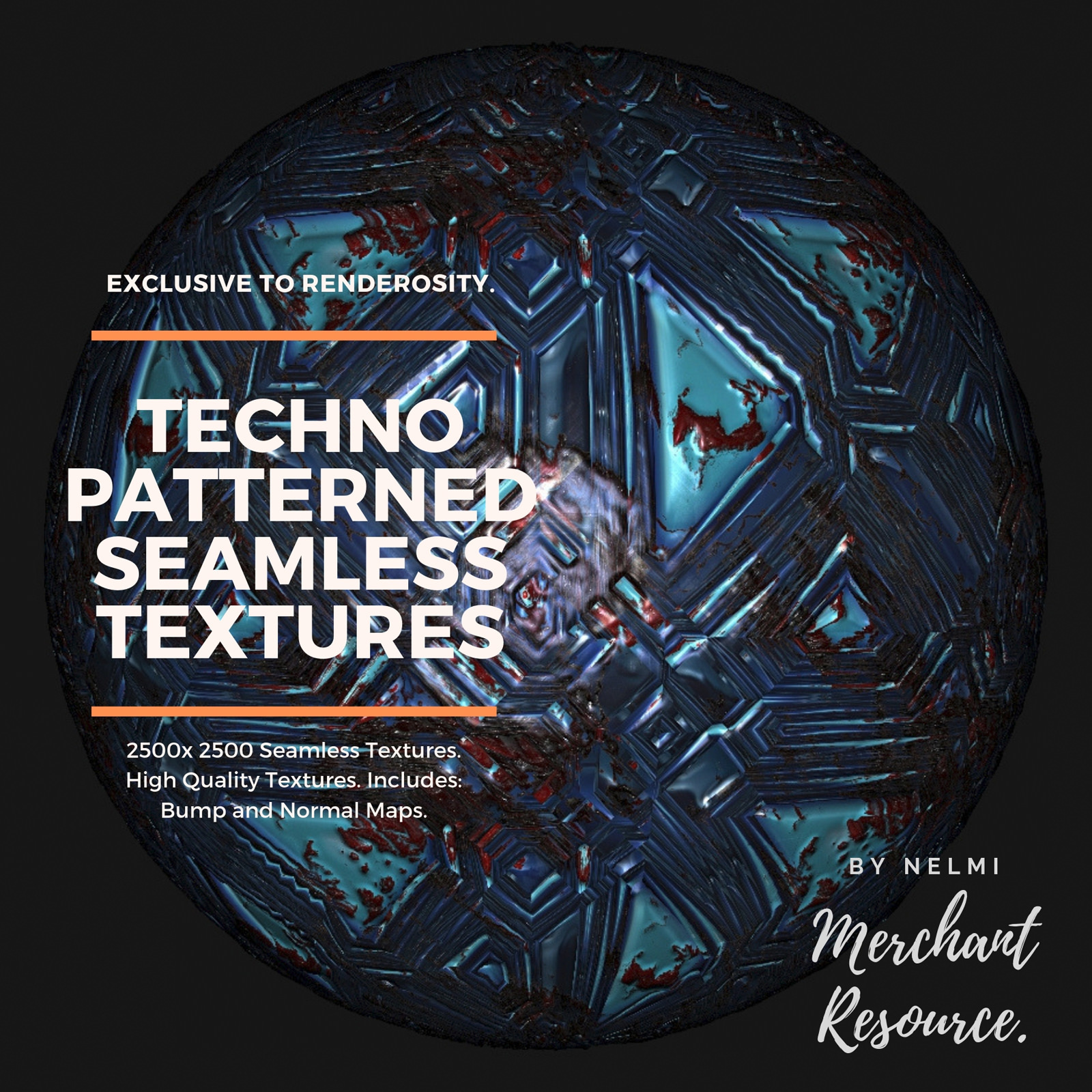 13 Seamless Techno Robot Textures with Texture Maps 2D Graphics nelmi