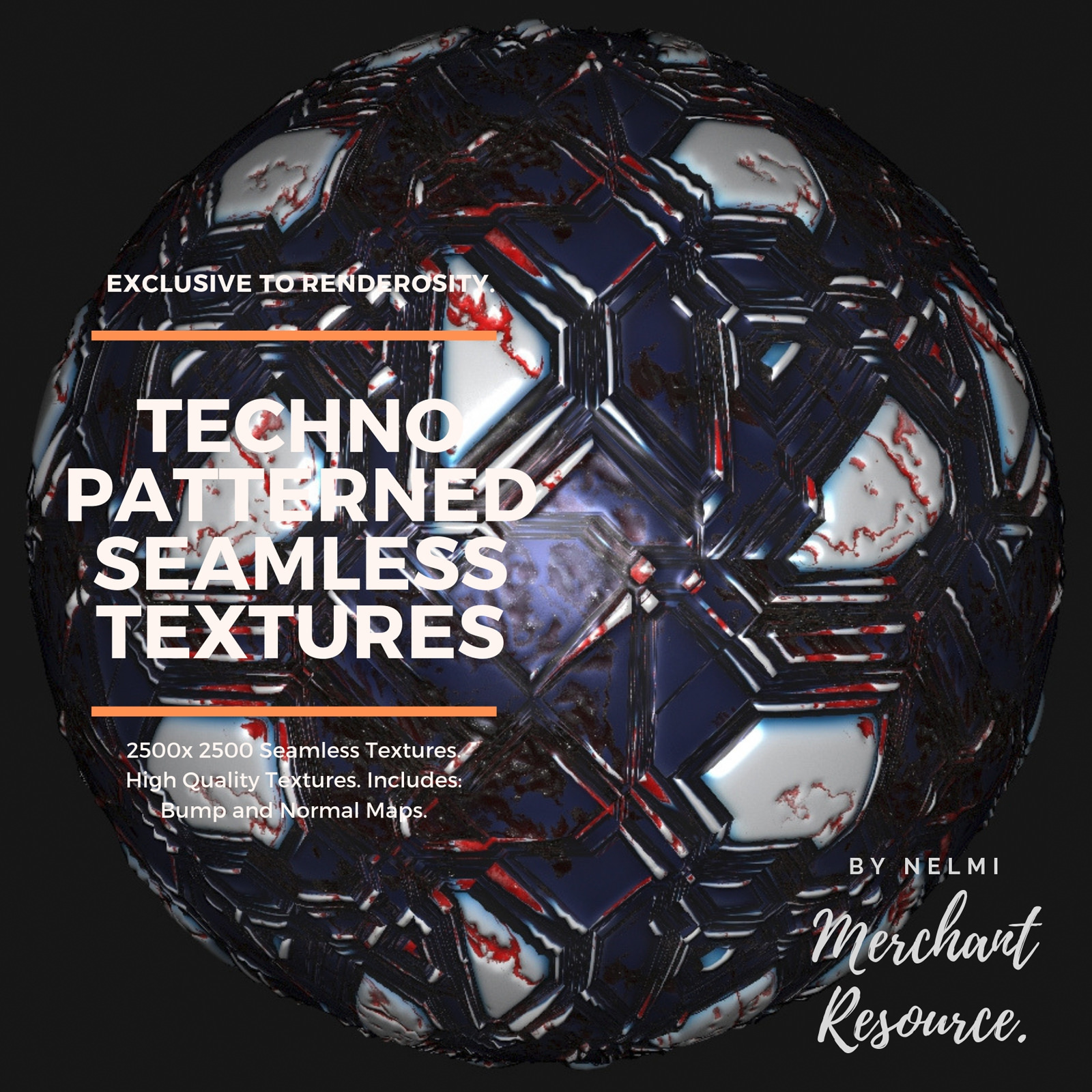 13 Seamless Techno Robot Textures with Texture Maps 2D Graphics nelmi