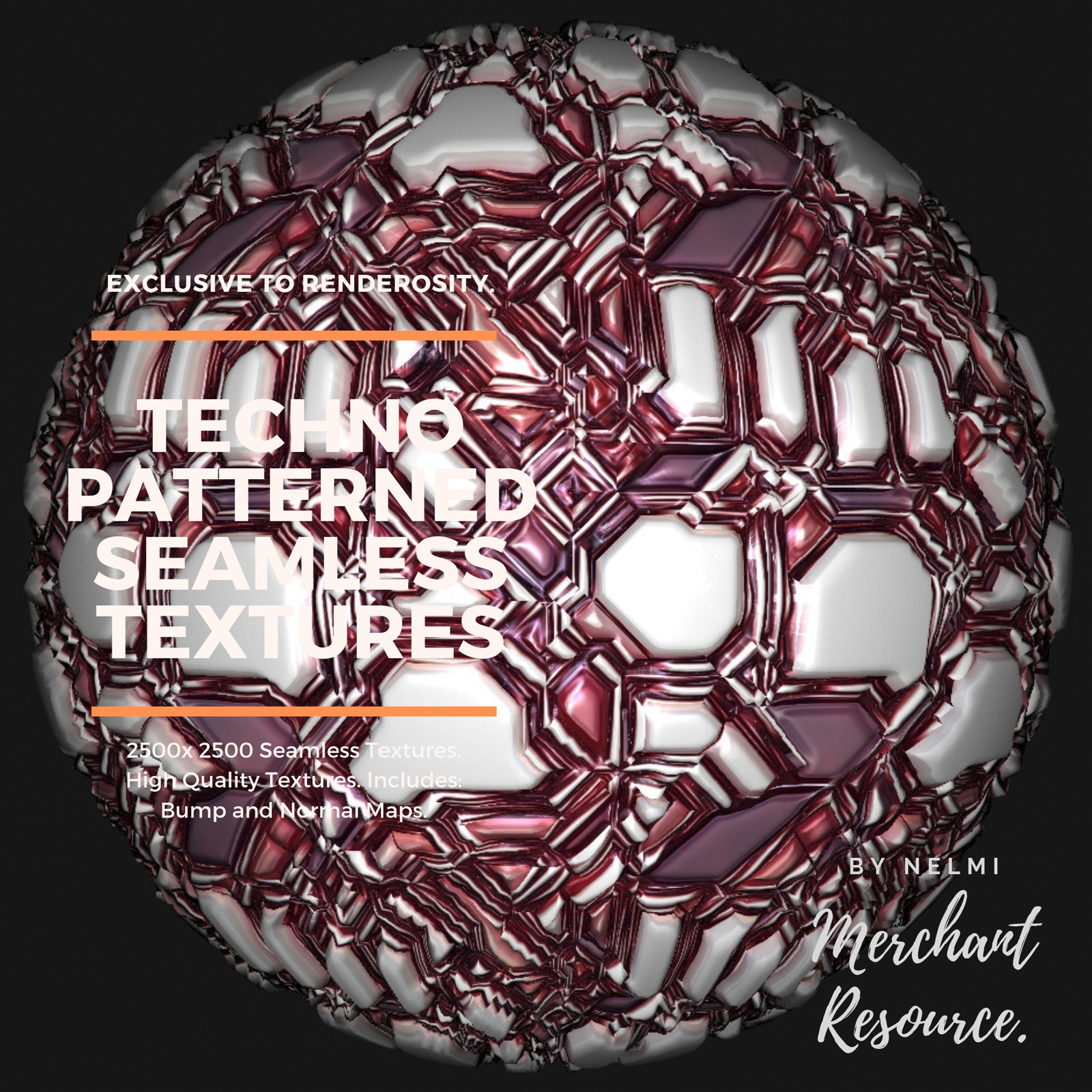 13 Seamless Techno Robot Textures with Texture Maps 2D Graphics nelmi