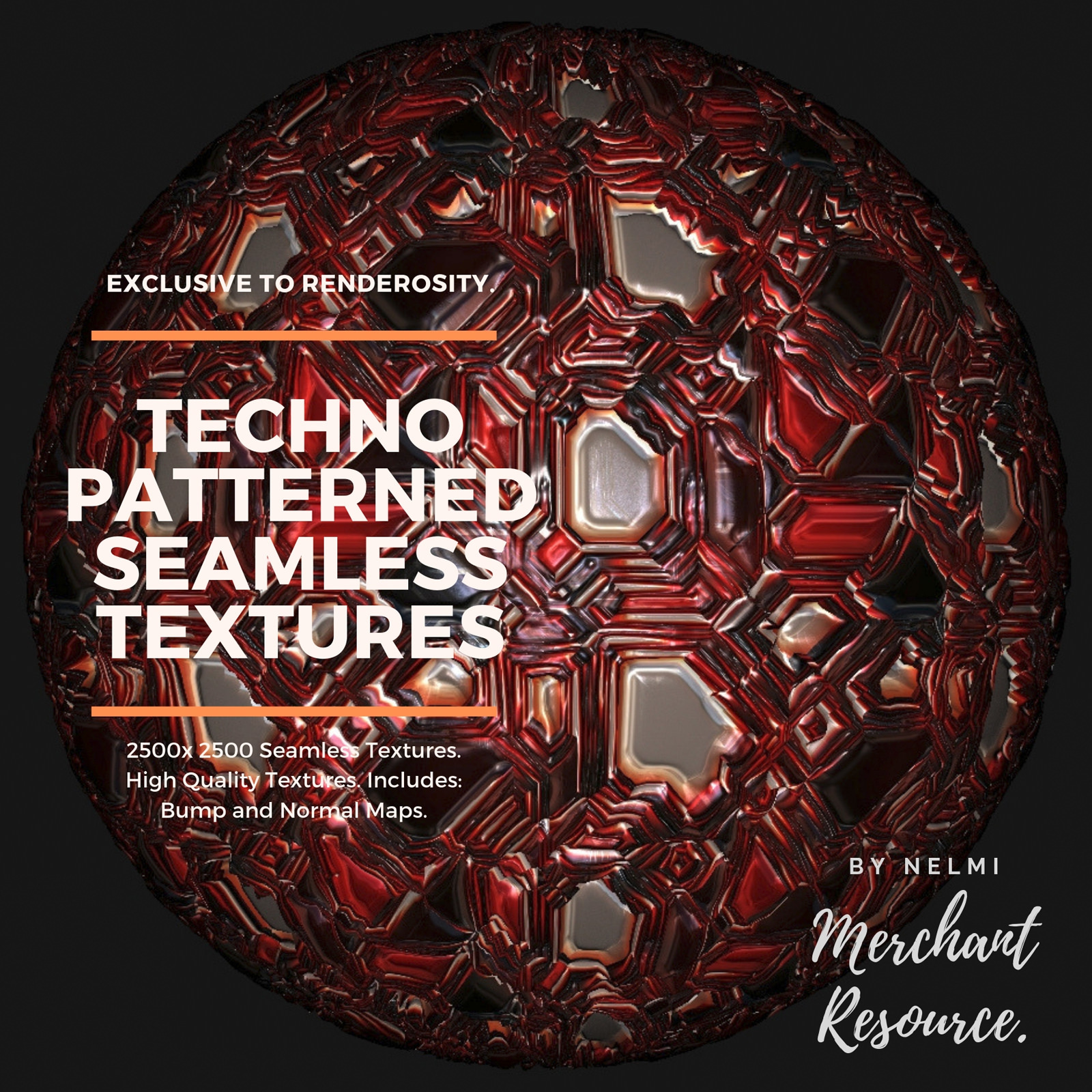 13 Seamless Techno Robot Textures with Texture Maps 2D Graphics nelmi