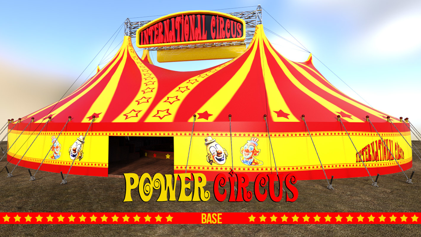 POWER CIRCUS BASE for DS Iray 3D Models Christophe3D