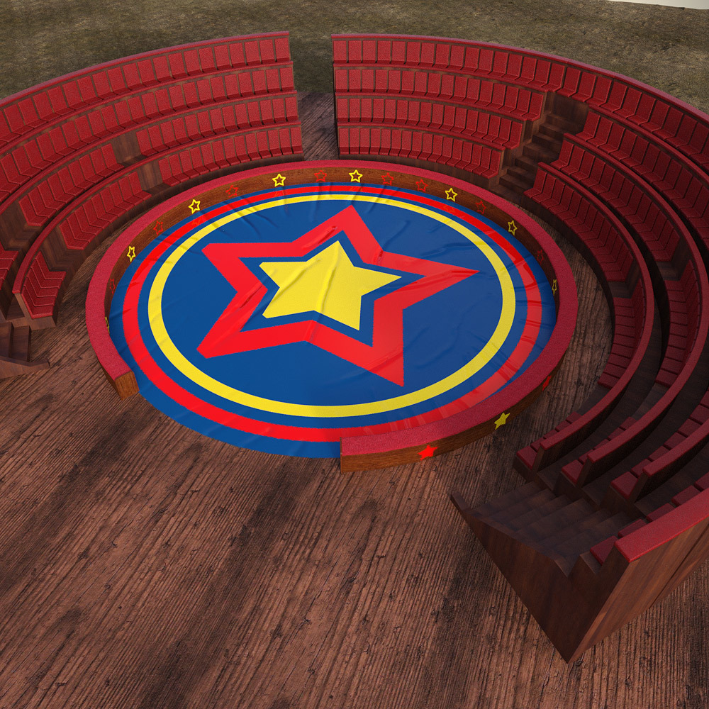 POWER CIRCUS BASE for DS Iray 3D Models Christophe3D