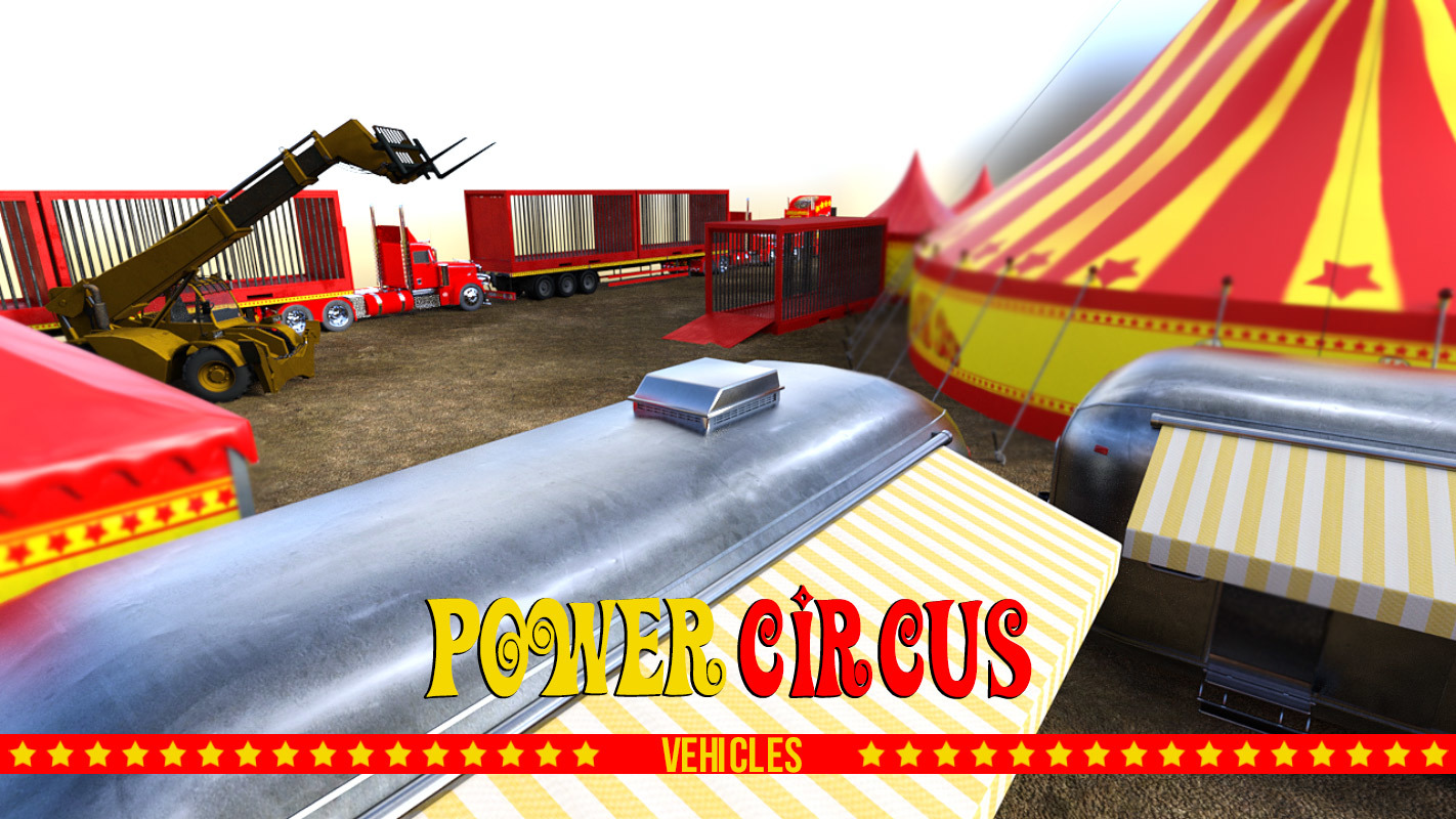 POWER CIRCUS VEHICLES for DS Iray 3D Models Christophe3D