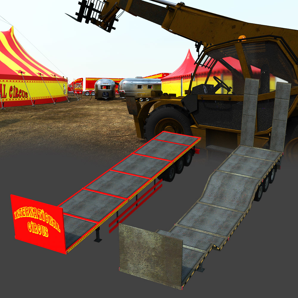 POWER CIRCUS VEHICLES for DS Iray 3D Models Christophe3D