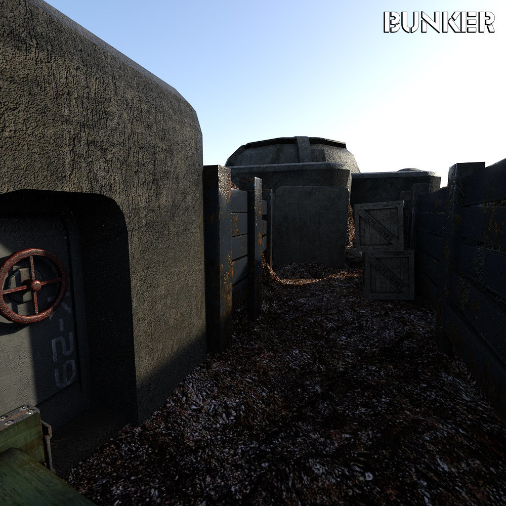 Bunker for DS Iray 3D Models Christophe3D