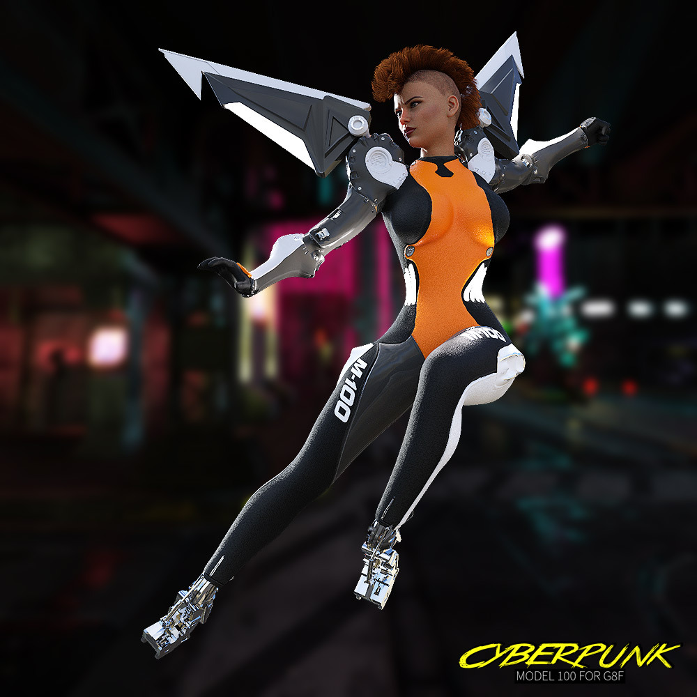 Cyberpunk Model 100 for G8F 3D Figure Assets Christophe3D