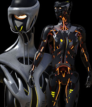 CyBody - Cyborg Internal Structure and Materials for Genesis 8 Male ...