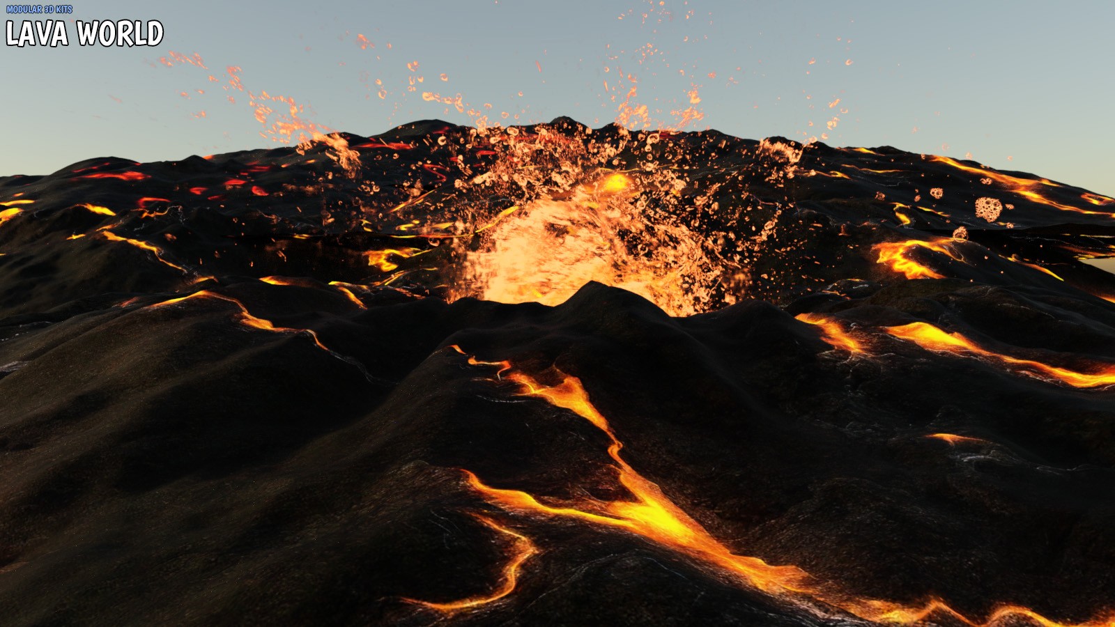 Modular 3D Kits: Lava World