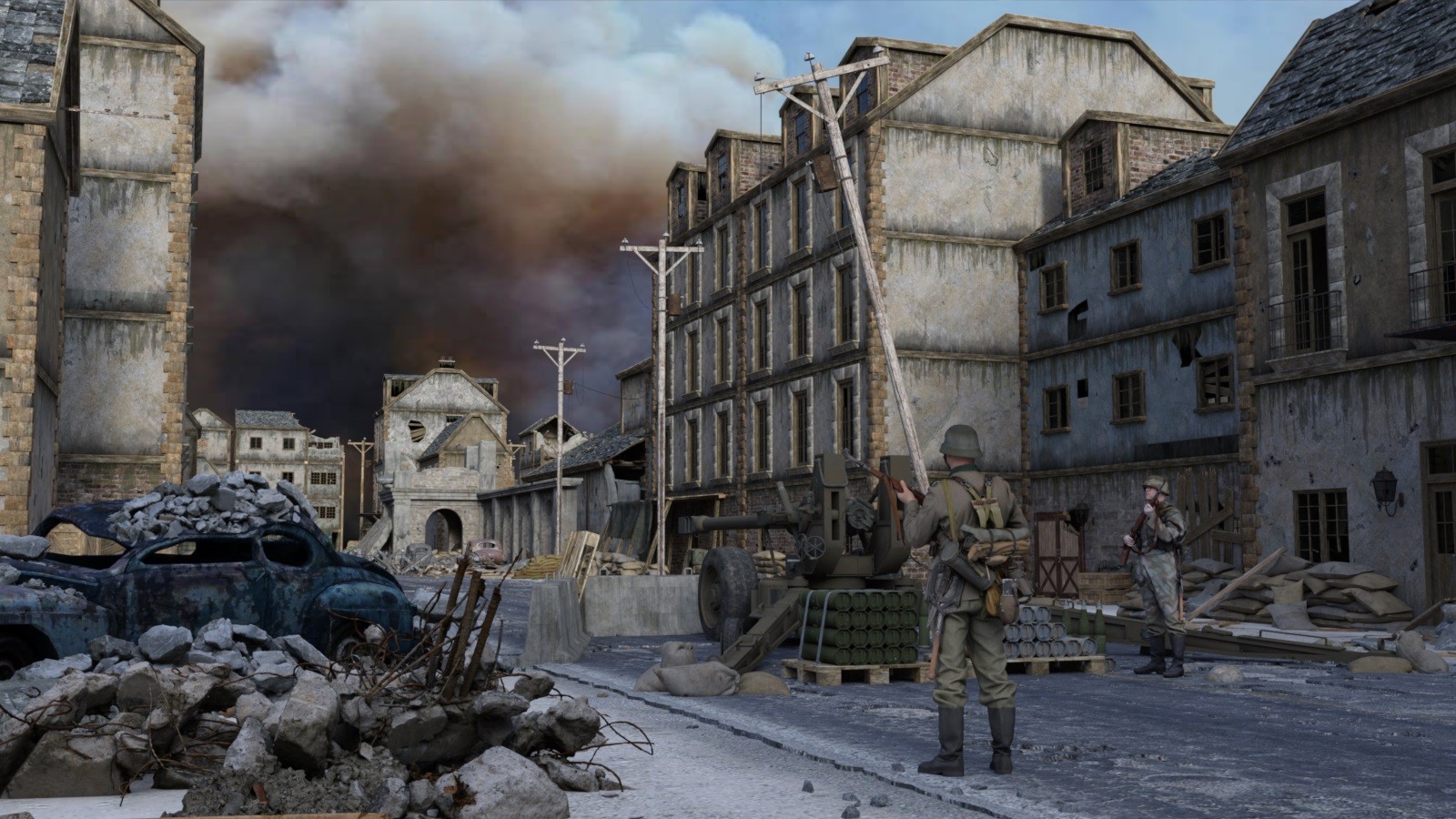 WW2 Town Ruins for DAZ