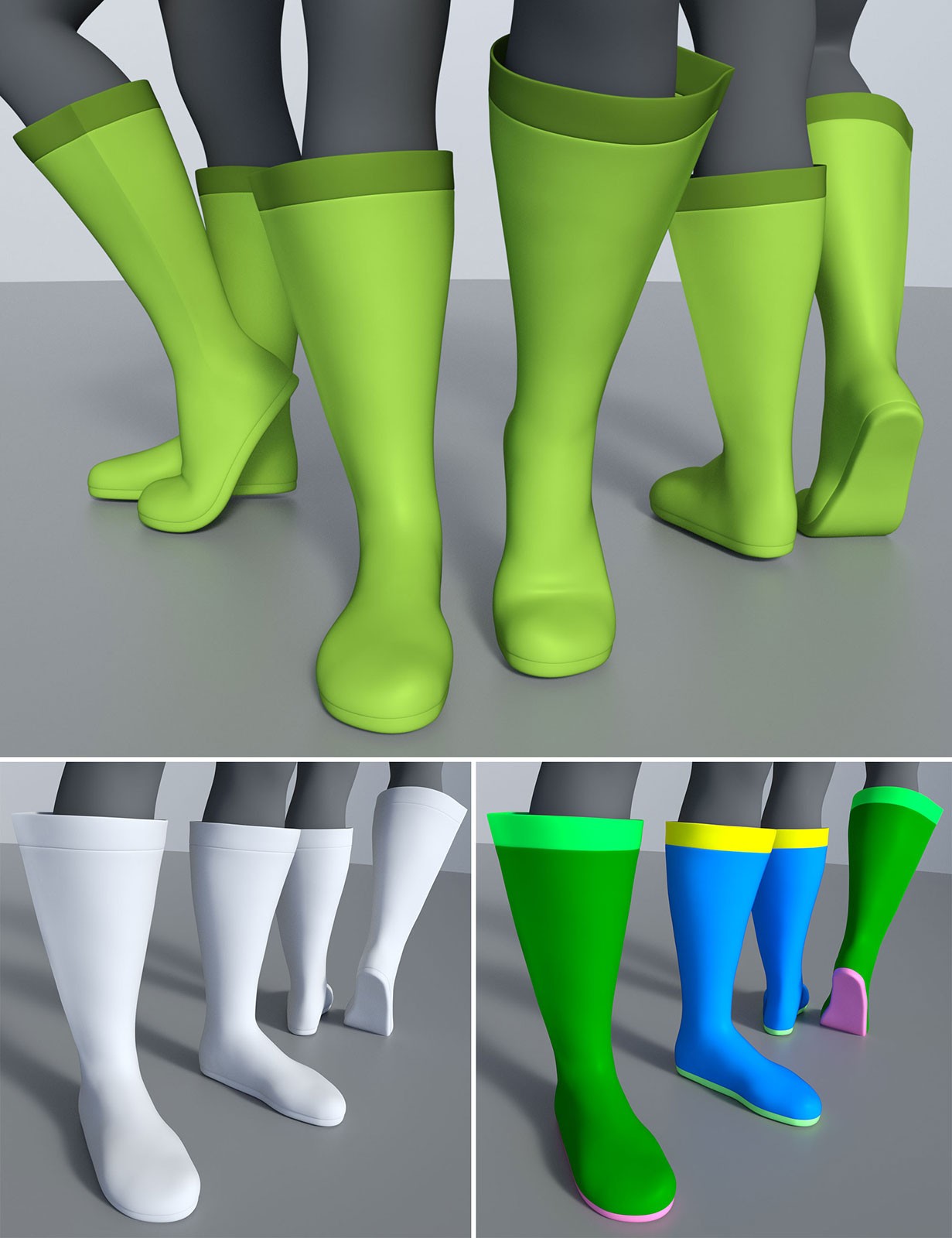 Flared Boots 001 MMKBG9