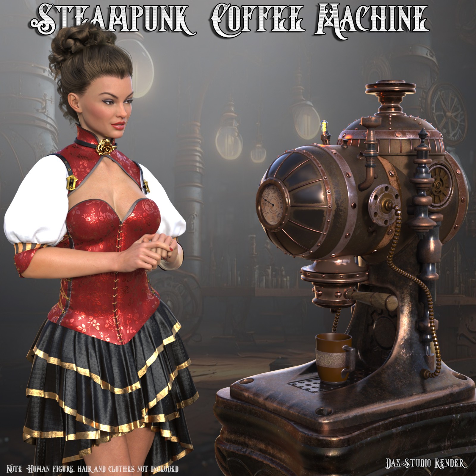 AJ Steampunk Coffee Machine