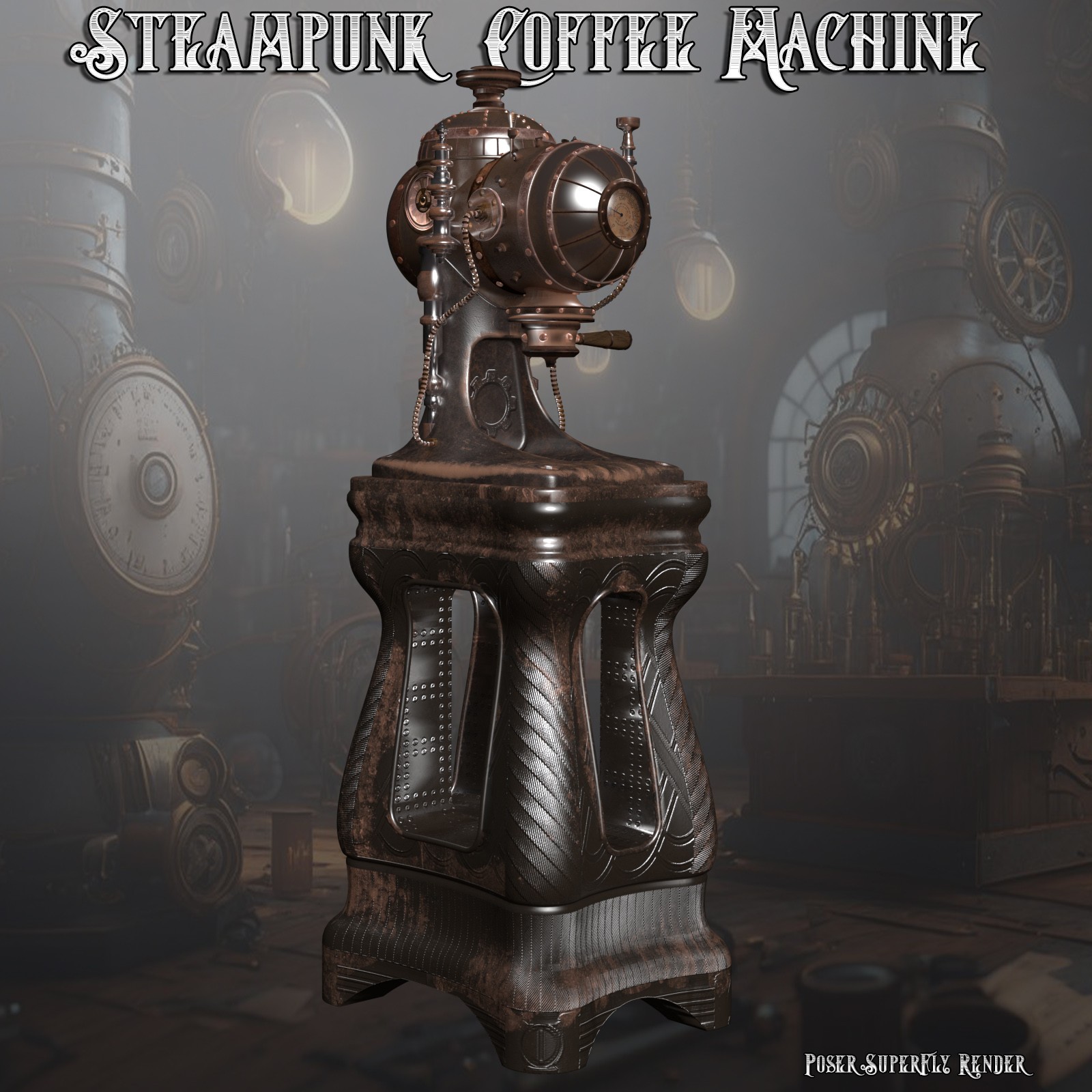 AJ Steampunk Coffee Machine