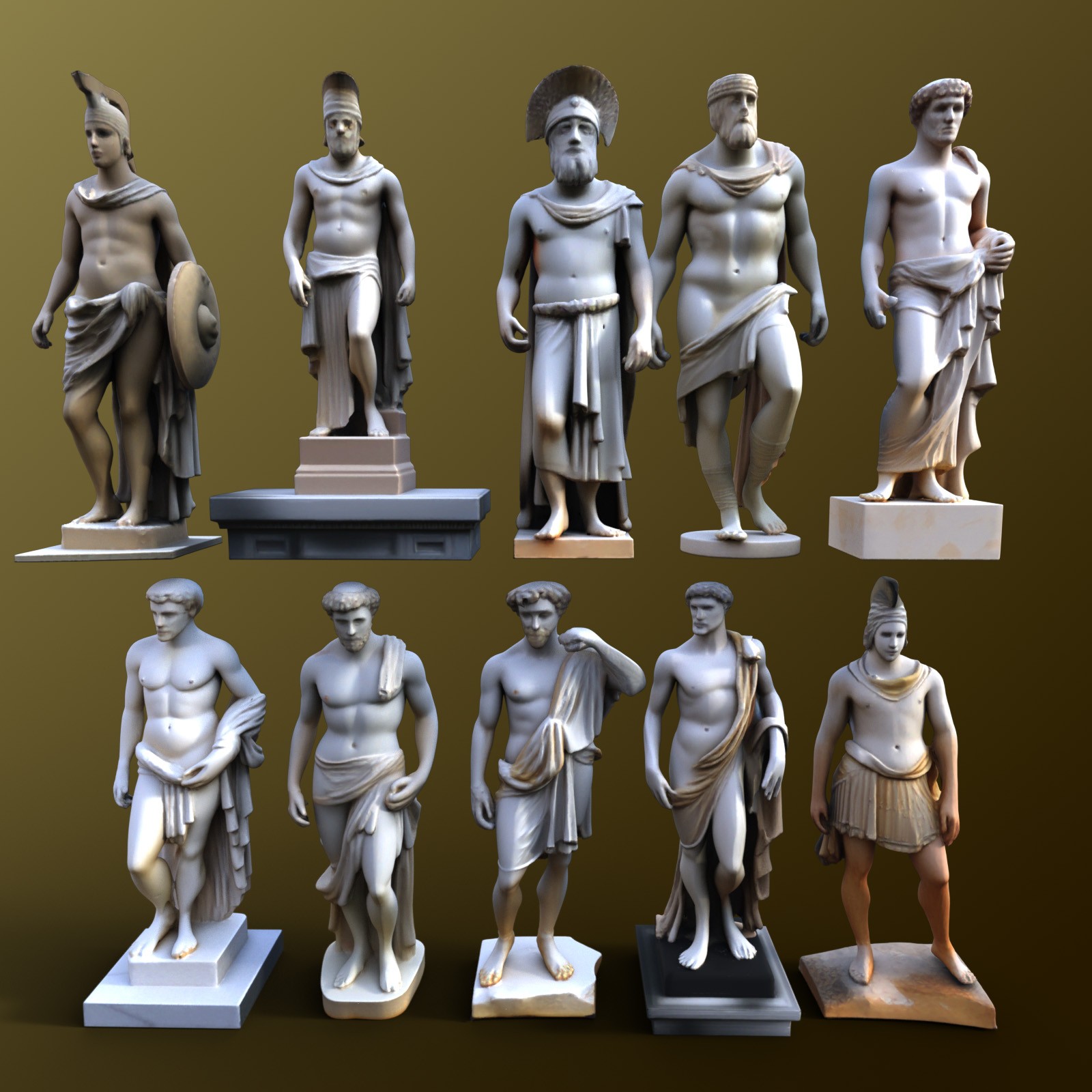 Greek Statues - Male