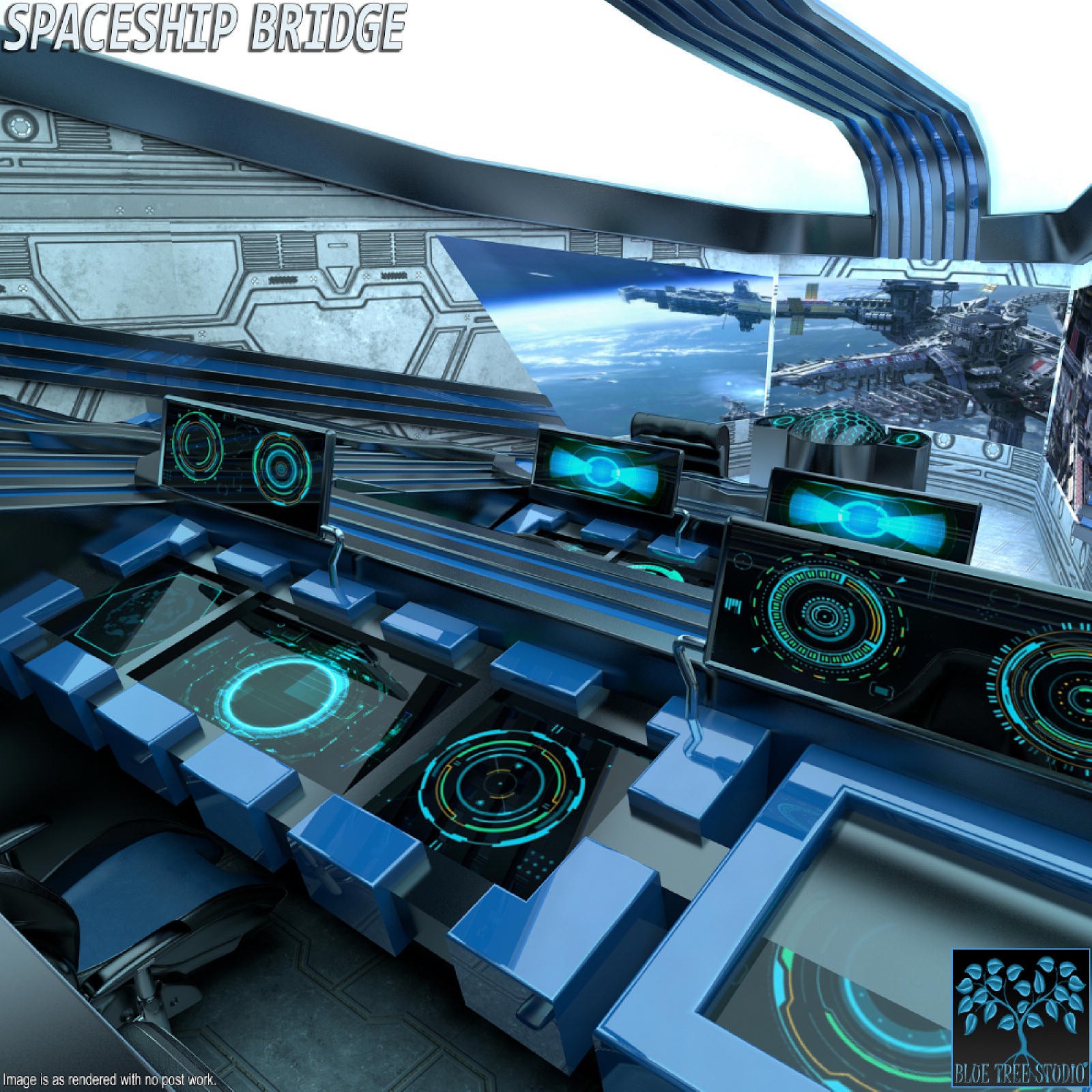 Spaceship Bridge for Poser