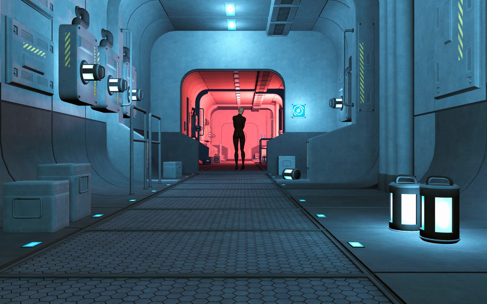 Moon base corridor for Daz Studio
