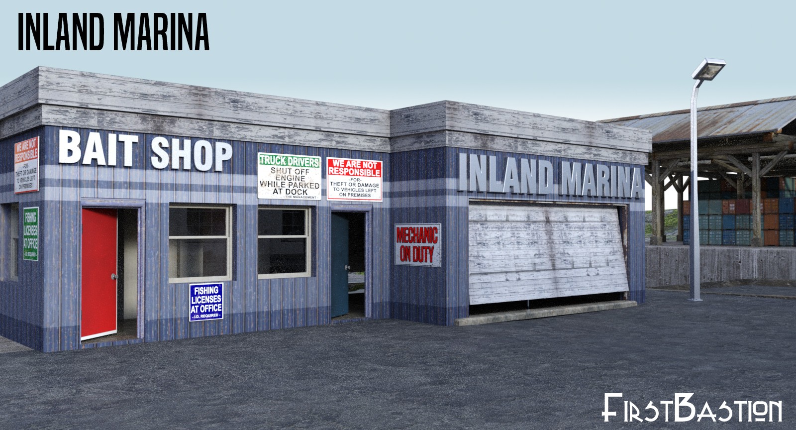 1stB InLand Marina iRay & 3DL