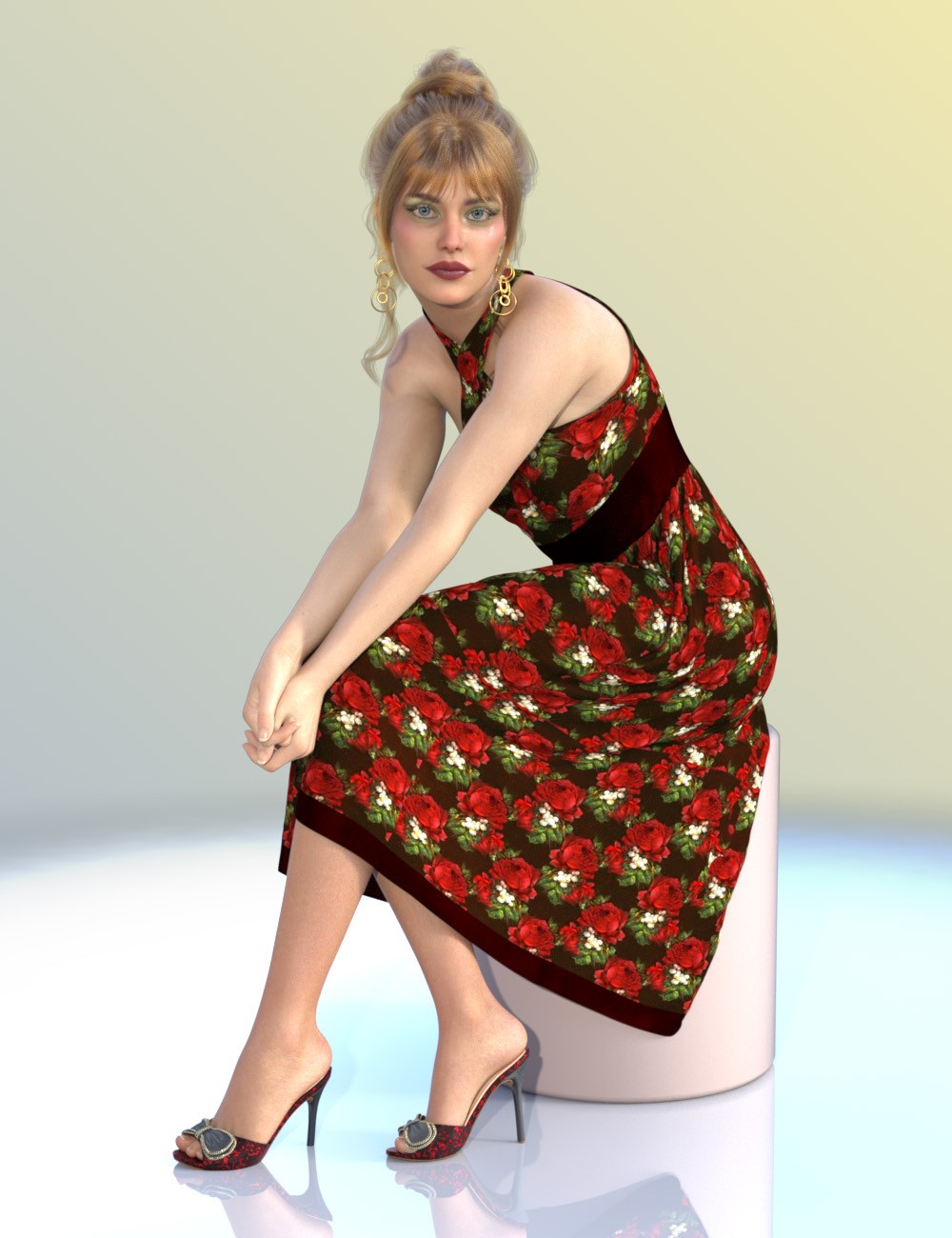 LWP Sparkle for dForce Criss Cross Dress for G8xF