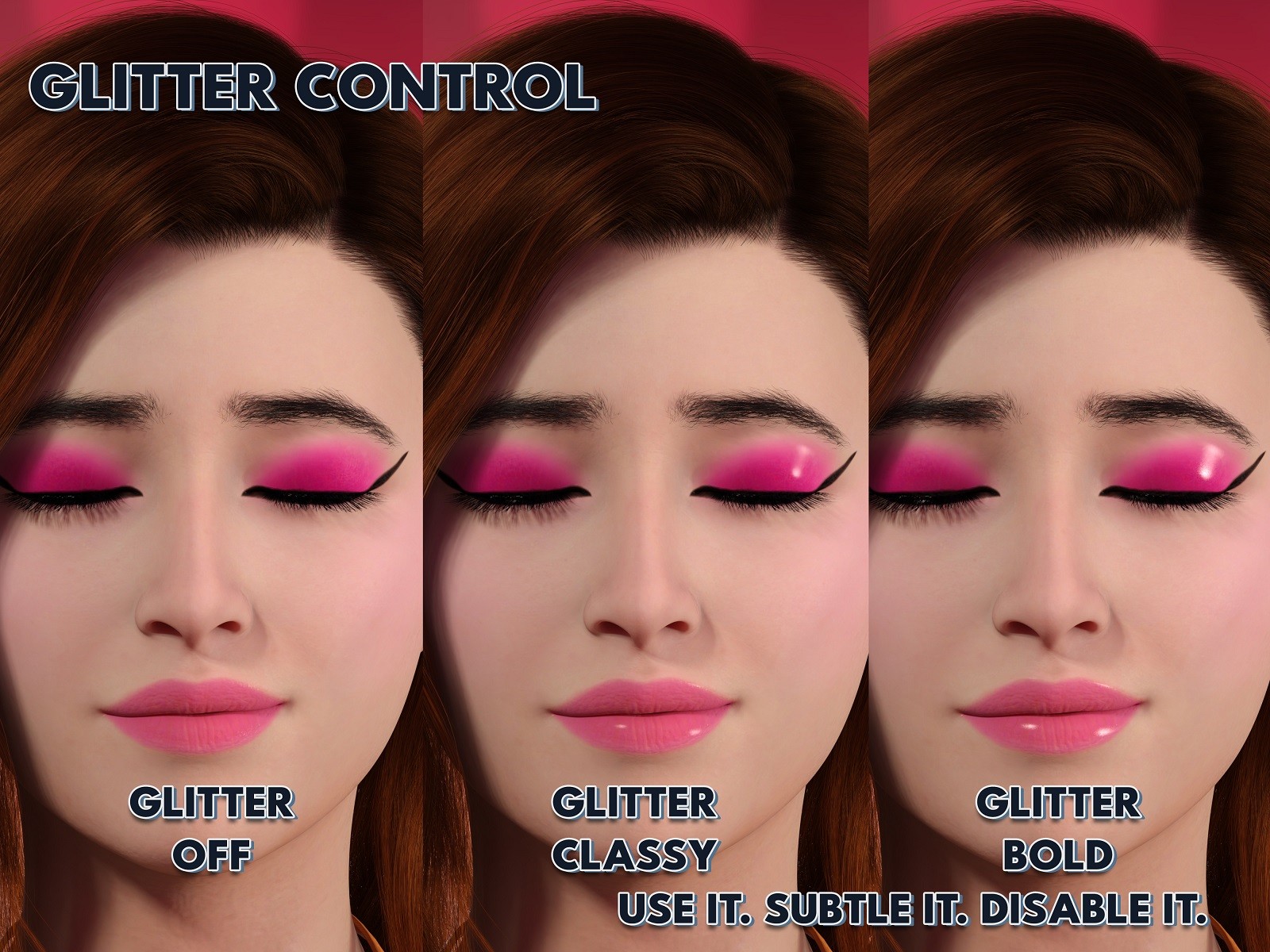 DD Makeup Editor - PBR Skin Makeup Tool for Genesis 9 Female