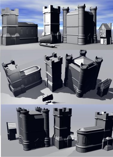 avalon2000 medieval buildings