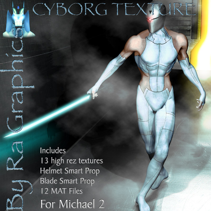 Ra Graphics Cyborg Texture Poser DAZ Ra Graphics