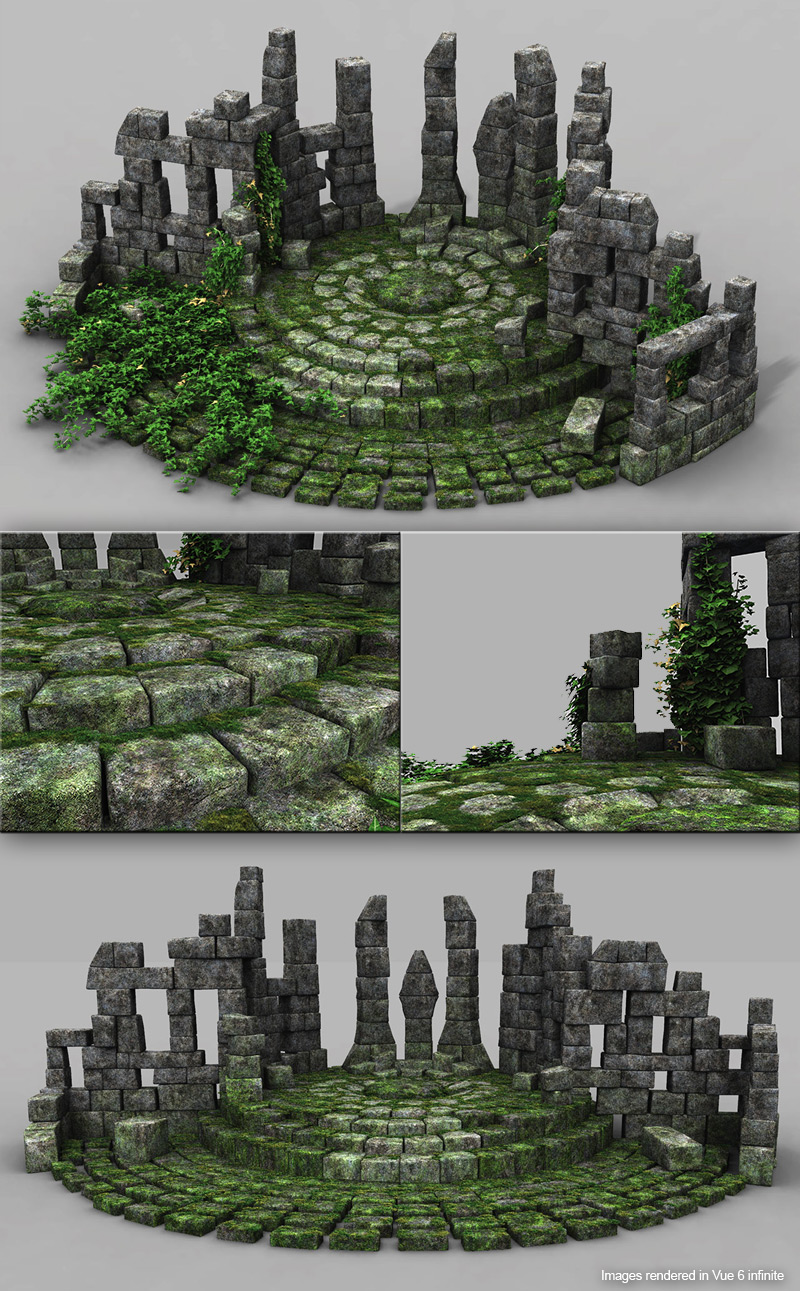 Stone sanctuary 3D Models 3D Figure Essentials deadhead