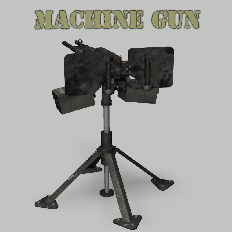 Machine Gun 3D Models Simon-3D