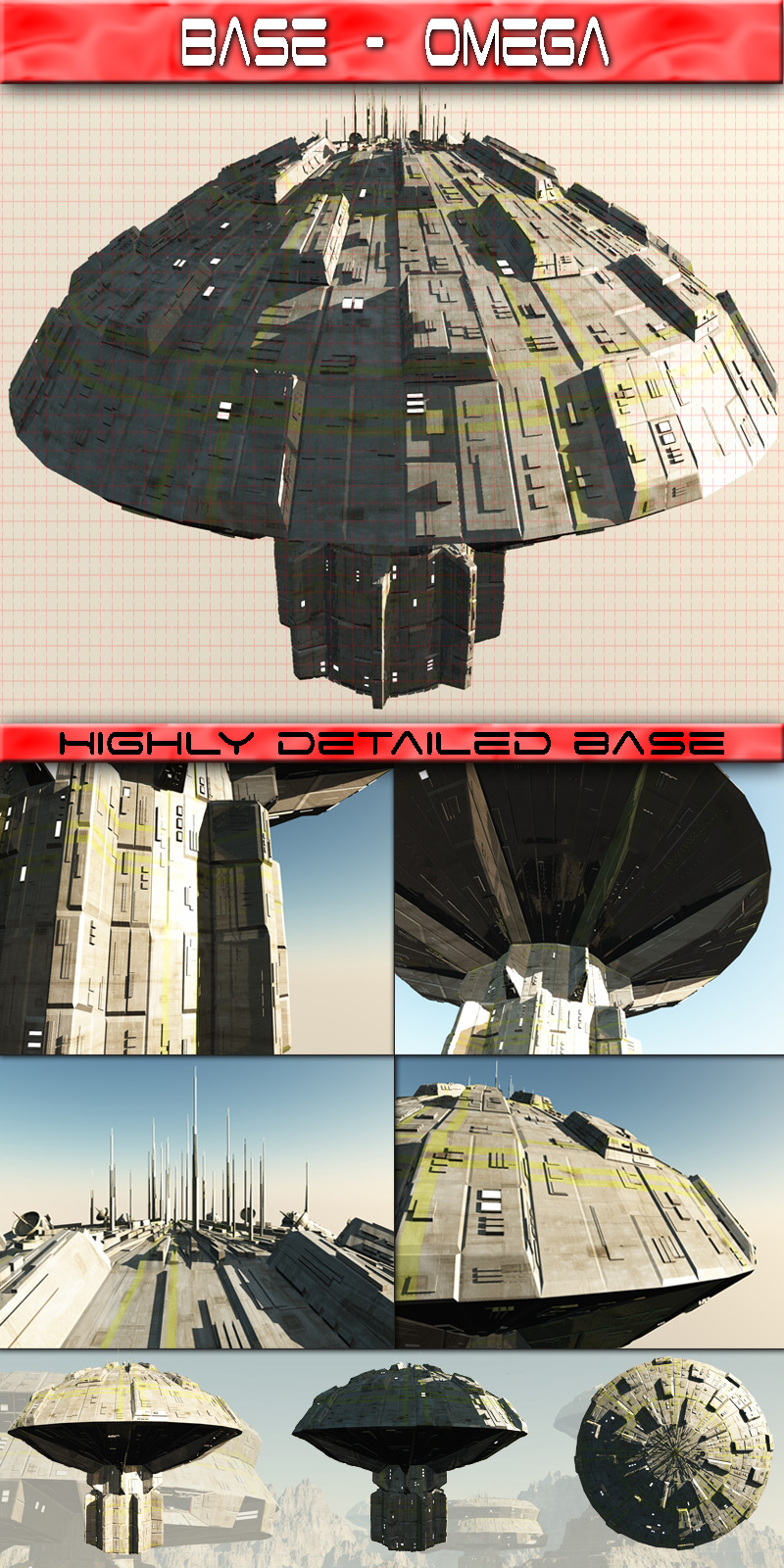 Base Alpha & Base Omega 3D Models Madaboutgames