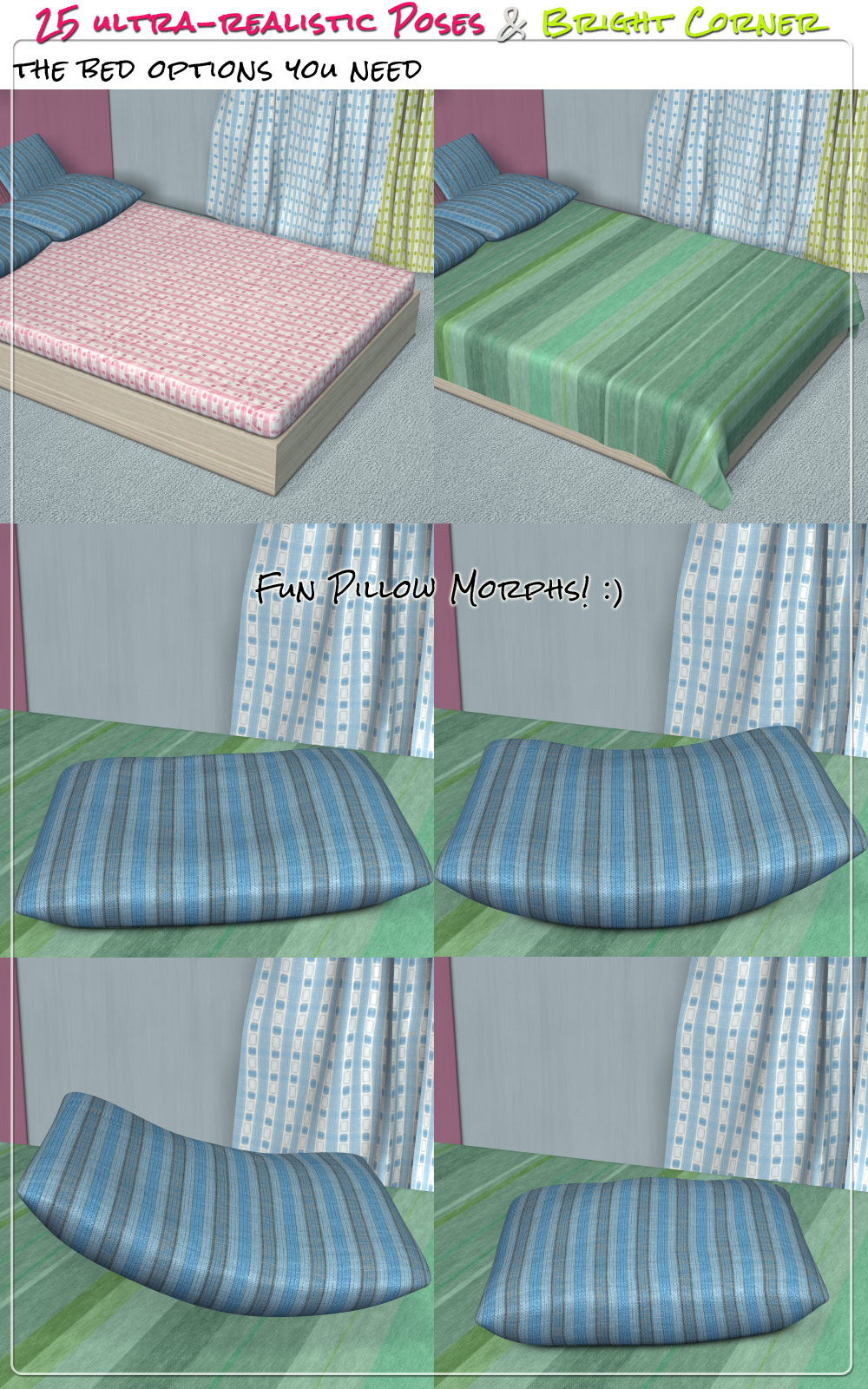 25 Ultra-Realistic poses and BRIGHT corner 3D Figure Essentials 3D ...