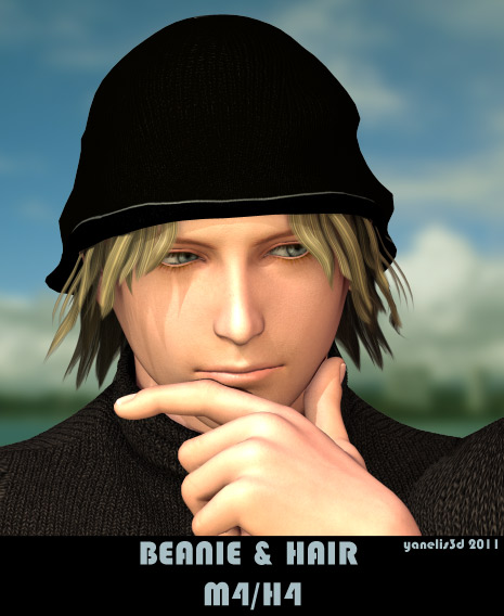 Beanie Hair M4H4 Hair Yanelis3D