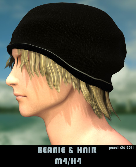 Beanie Hair M4H4 Hair Yanelis3D