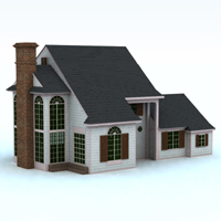 Modern House (for Vue) 3D Models Digimation_ModelBank