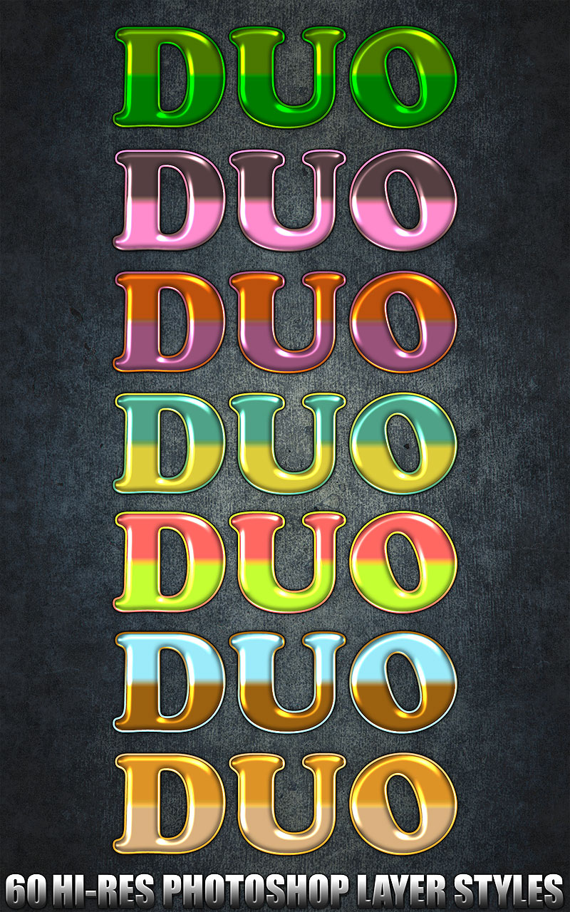 Duo - Photoshop Styles designfera