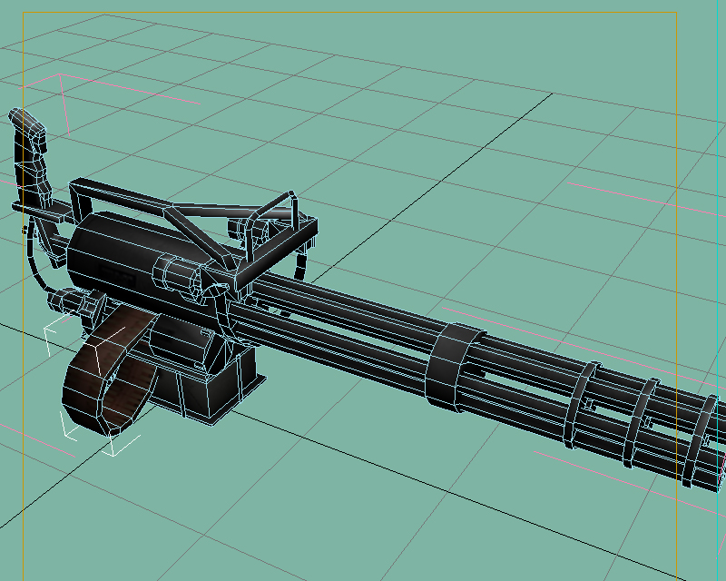 MINIGUN M134 Props/Scenes/Architecture Themed Moscowich