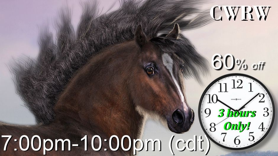 Sept.2022 - CWRW's "Weekend Surprise" Sale at 60% off - 3hrs ONLY ...