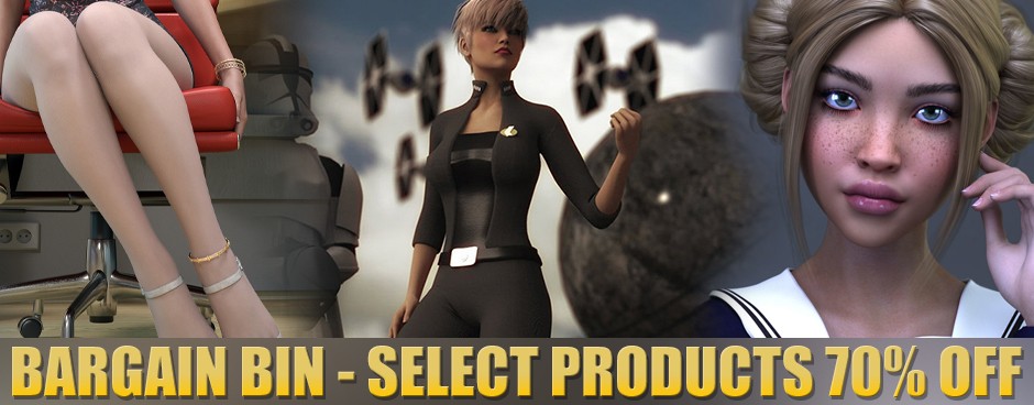 Bargain Bin -Claim your 70% off deals now! - Renderosity