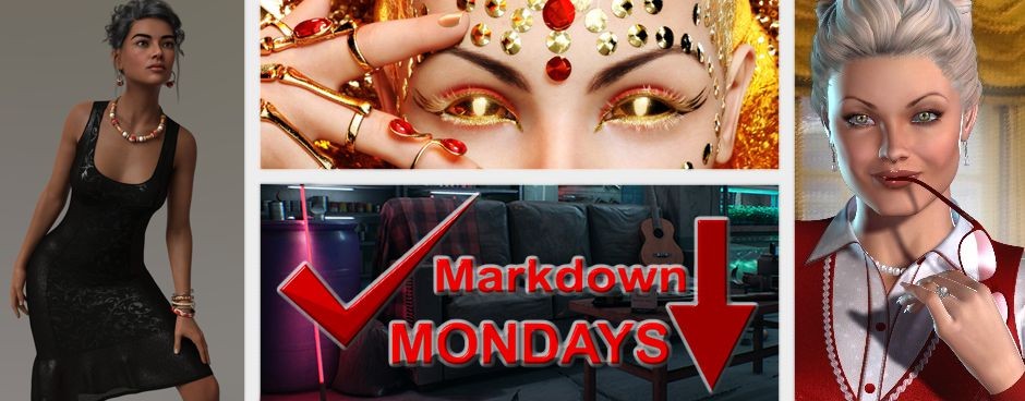 March2023 - MarkDown MONDAYS - 60% off - Second Week - Renderosity